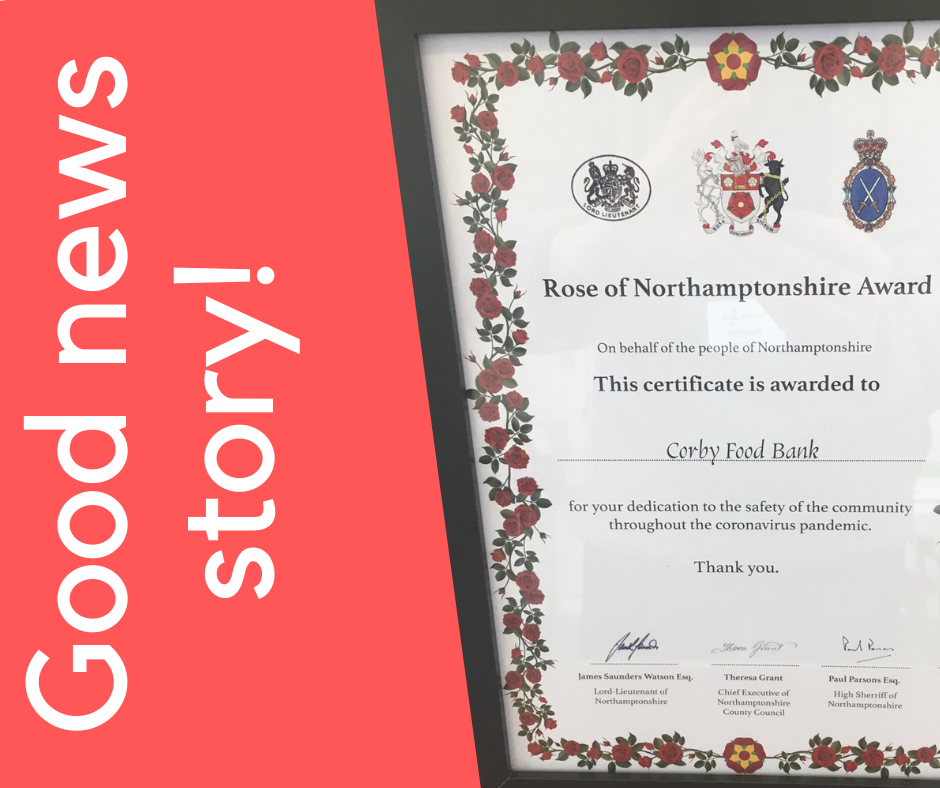 “Rose of Northamptonshire” Award | Corby Foodbank
